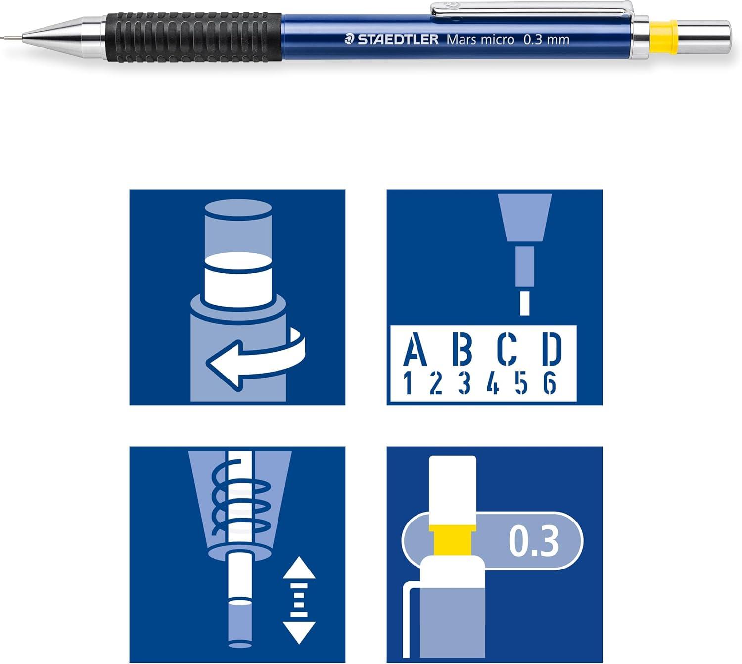 STAEDTLER Mars Micro Precision Retractable Mechanical Pencil for ...